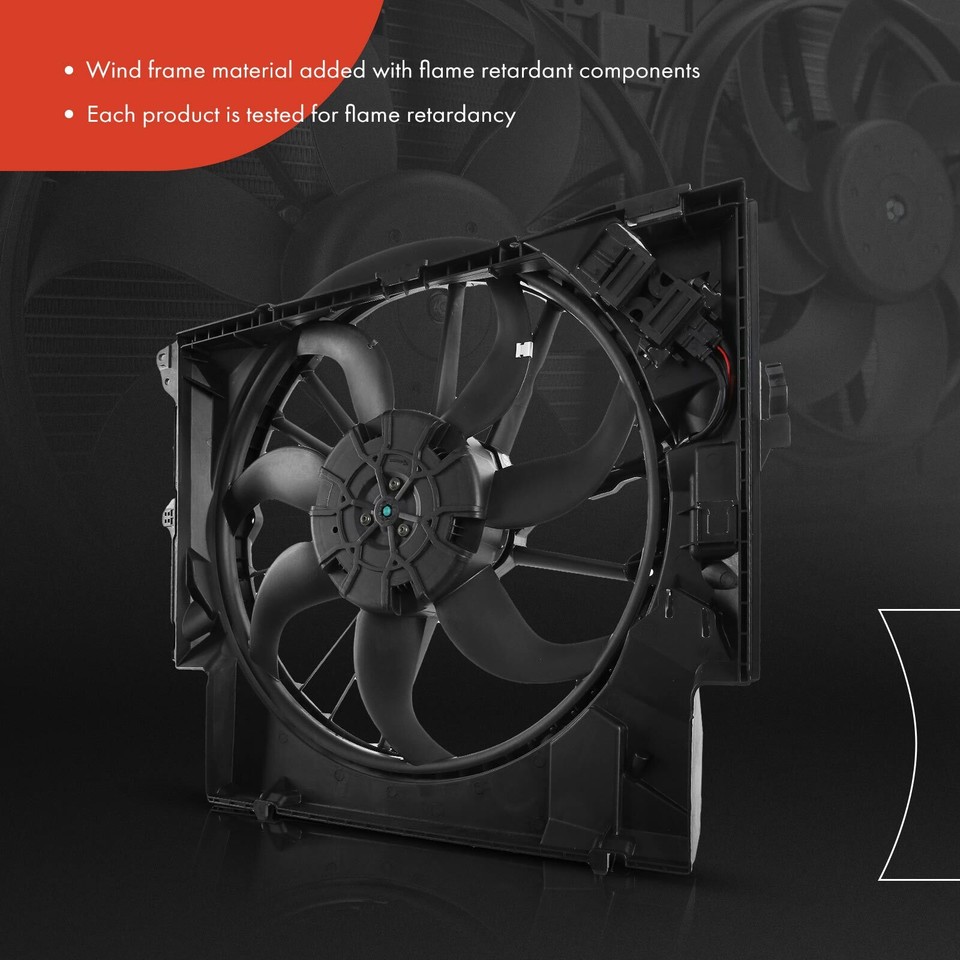 Radiator Cooling Fan Assembly for BMW 135i 335i 335is 335xi xDrive E90 ...