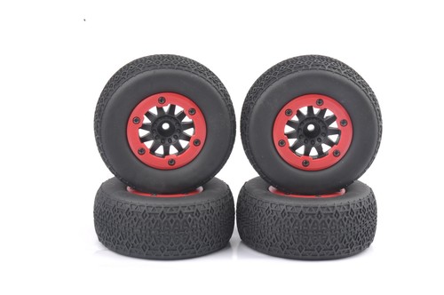 4Pcs RC 1:10 Short Course Truck Tires&BeadLock Wheel Rim For TRAXXAS ...