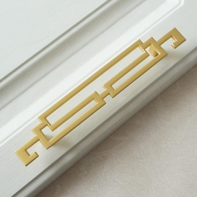 Unique Gold Dresser Pulls Drawer Handle Knob Kitchen Cabinet Pulls Door ...