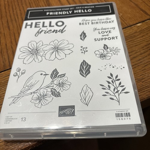 Stampin' Up Friendly Hello Stamp Set | eBay