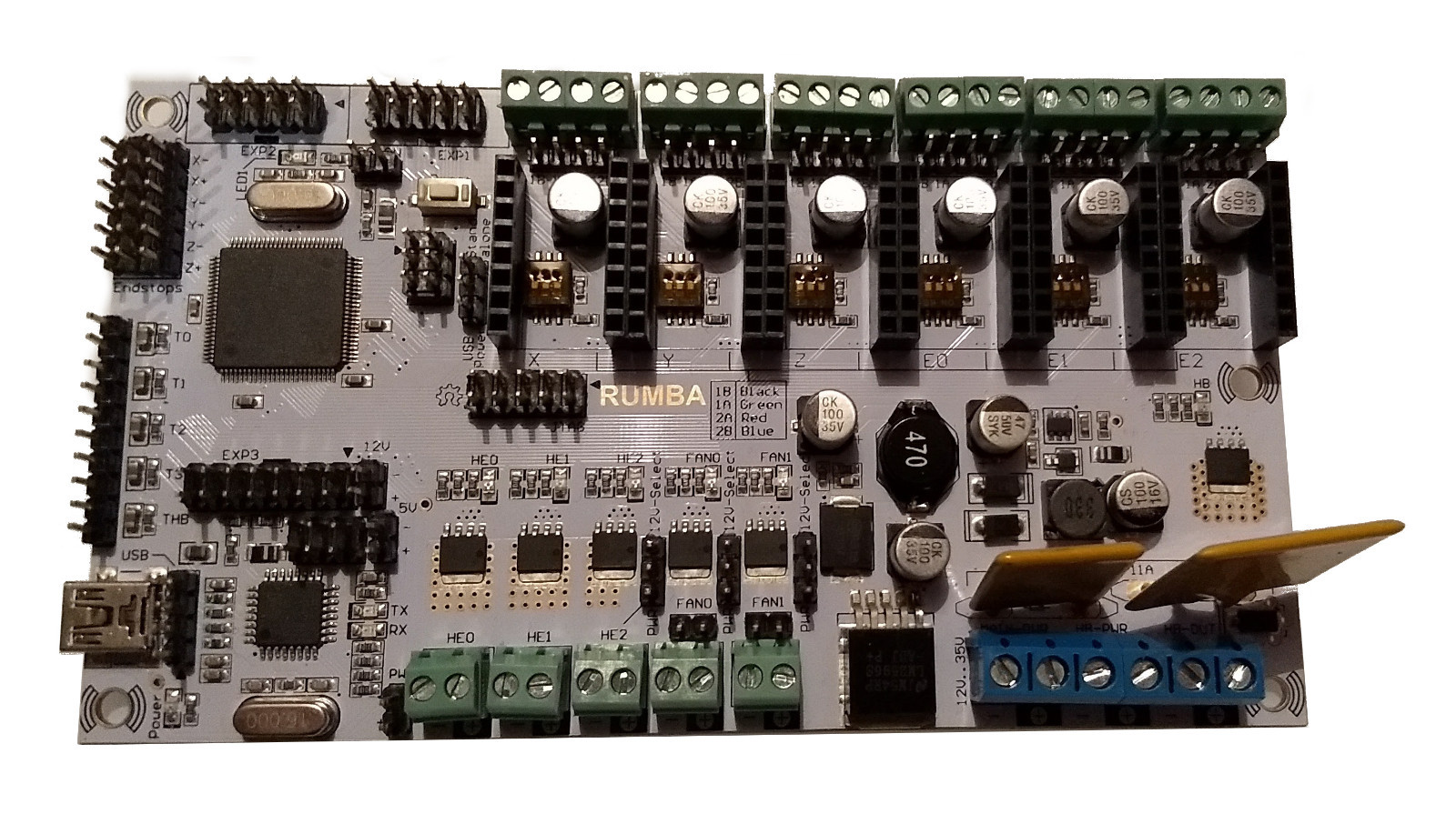 3D Printer RUMBA Controller Board - Available with A4988 TMC2100 RepRap ...