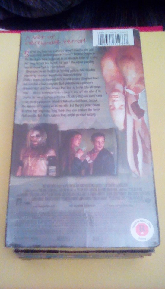 Fear Dot Com - Want To See A Real Killer Website? VHS cult horror gore ...