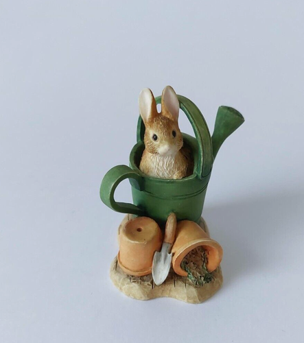 Border Fine Arts - Peter Rabbit Watering Can ~ Beatrix Potter 8cm High ...