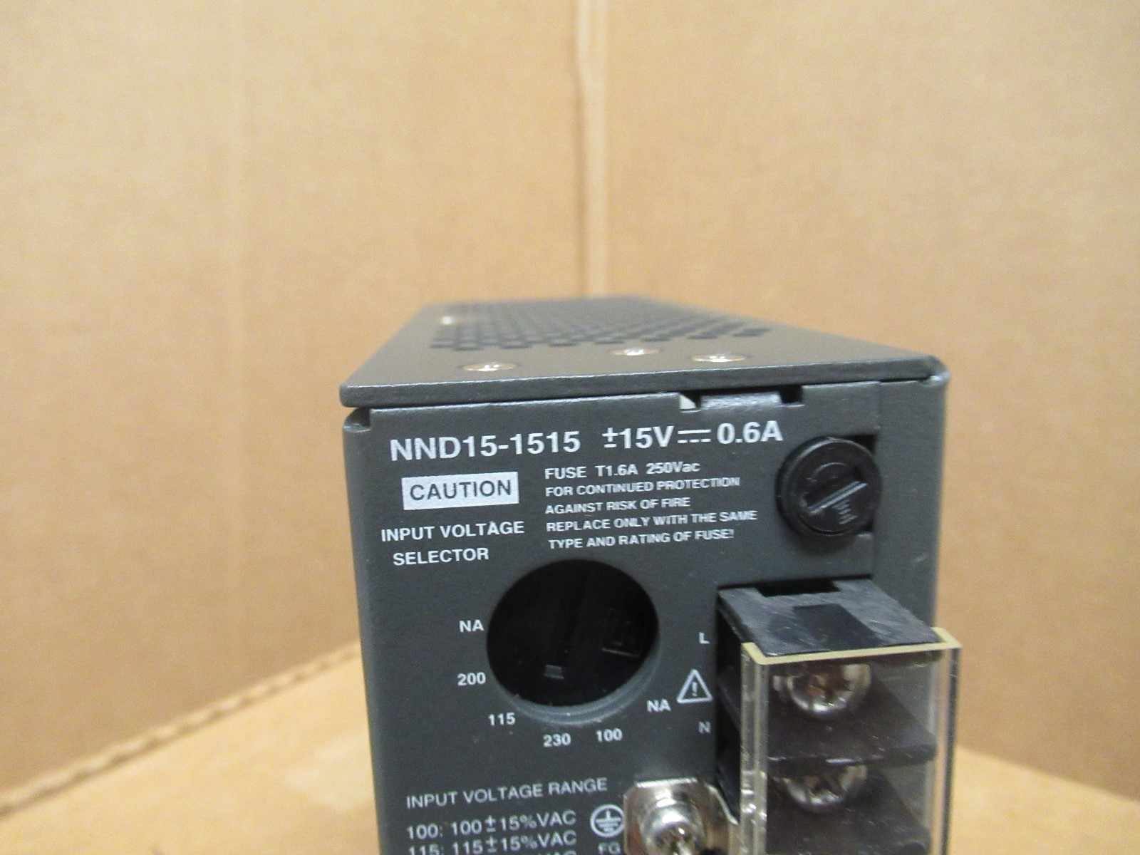 NEMIC-LAMBDA POWER SUPPLY NND15-1515 NND151515 0.6A A AMPS 15V VOLTS ...