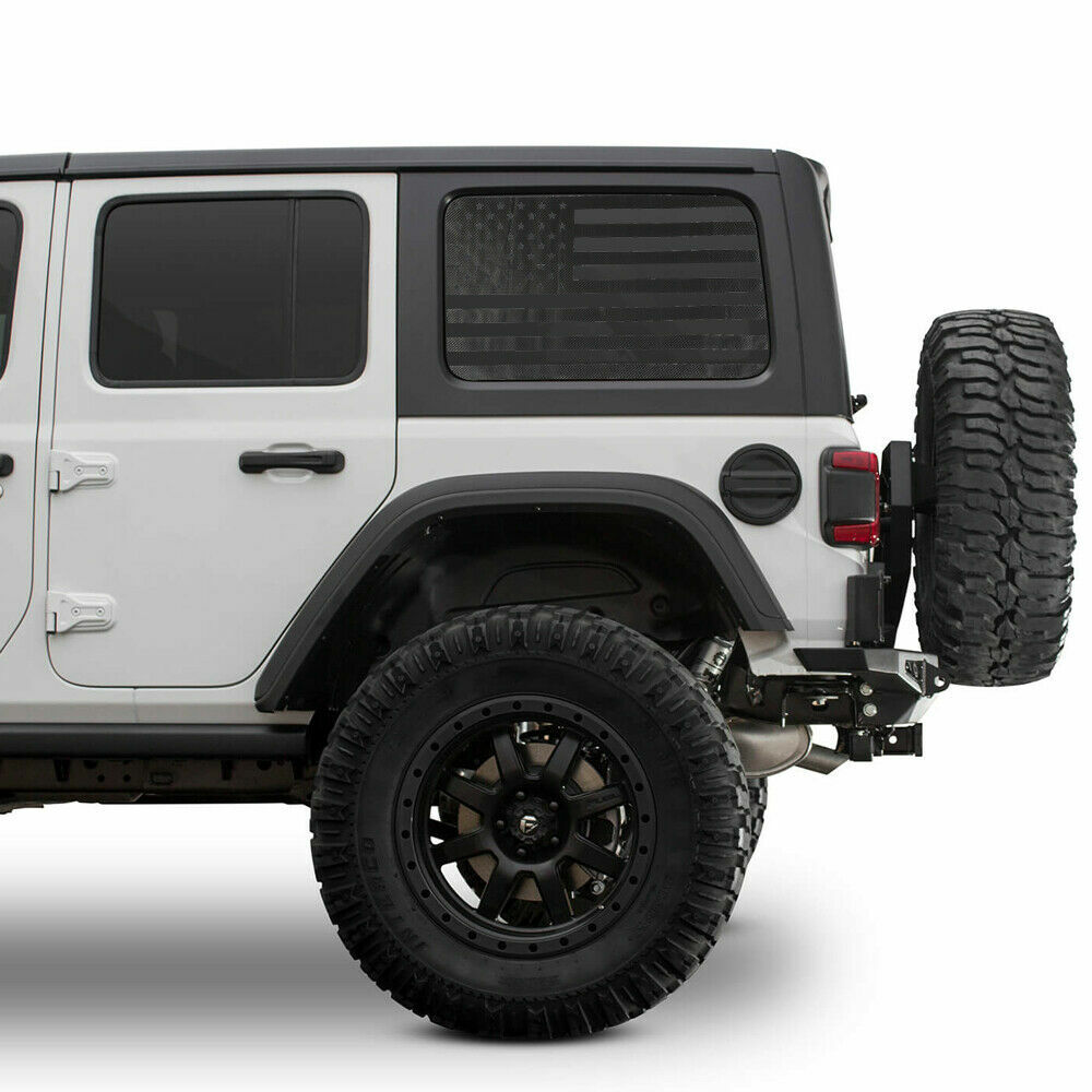 American Flag Rear Window Decal Vinyl Stickers for Jeep Wrangler 2018 ...