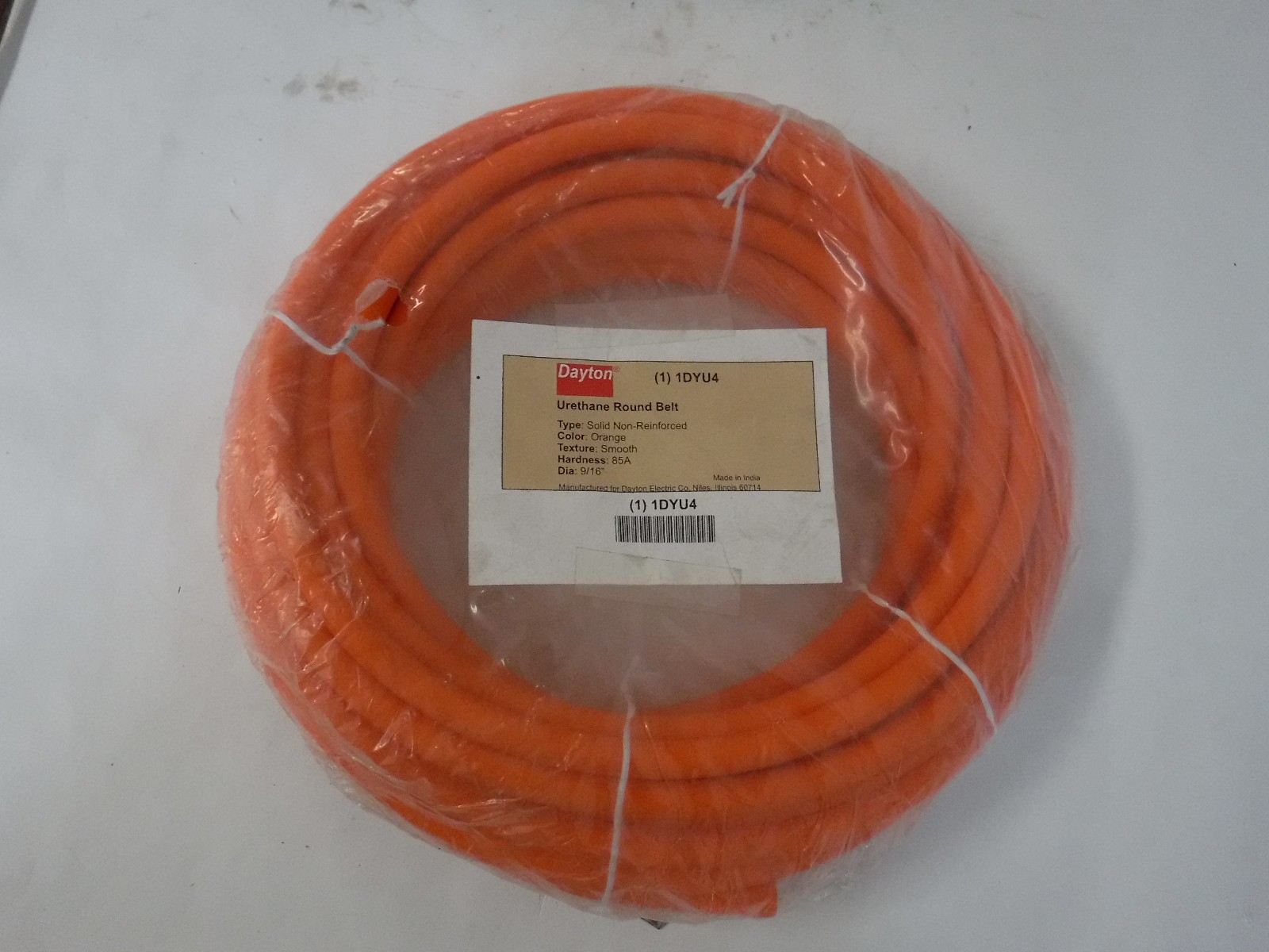 NEW Orange Round Belt Solid Core Type Shore A 85 Hardness 9/16" (T) | eBay