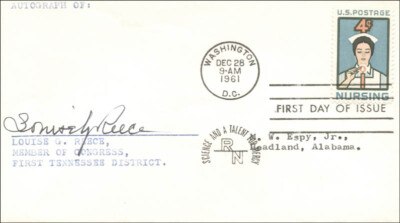 LOUISE G. REECE - FIRST DAY COVER SIGNED | eBay