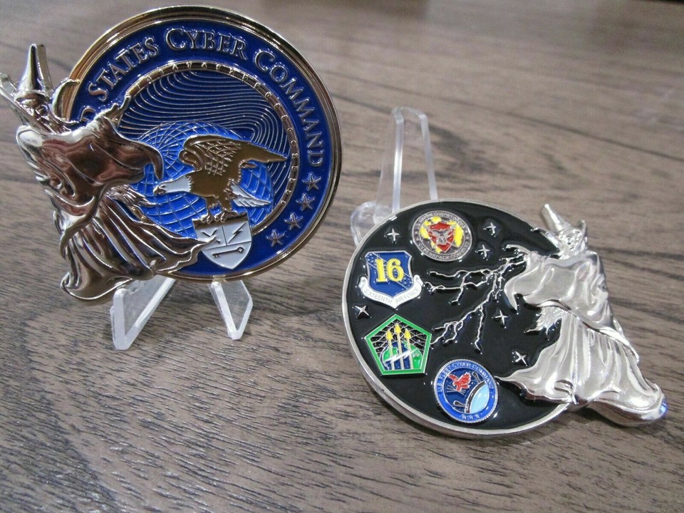 CYBERCOM USN USAF USMC Army NSA Wizard Challenge Coin | eBay