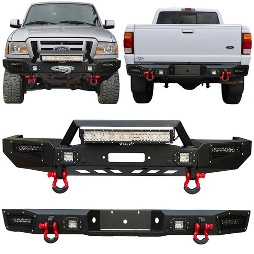 For 1998-2011 Ford Ranger Front or Rear Bumper w/Winch Plate & LED ...