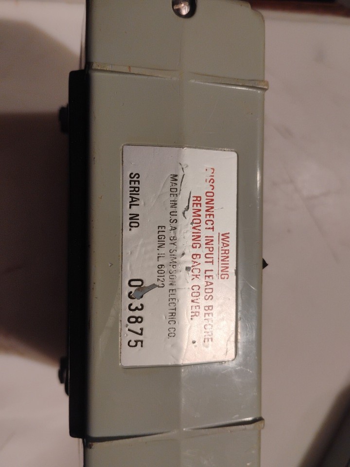 Simpson Model 461 Digital Multimeter Powers On No Probes | eBay