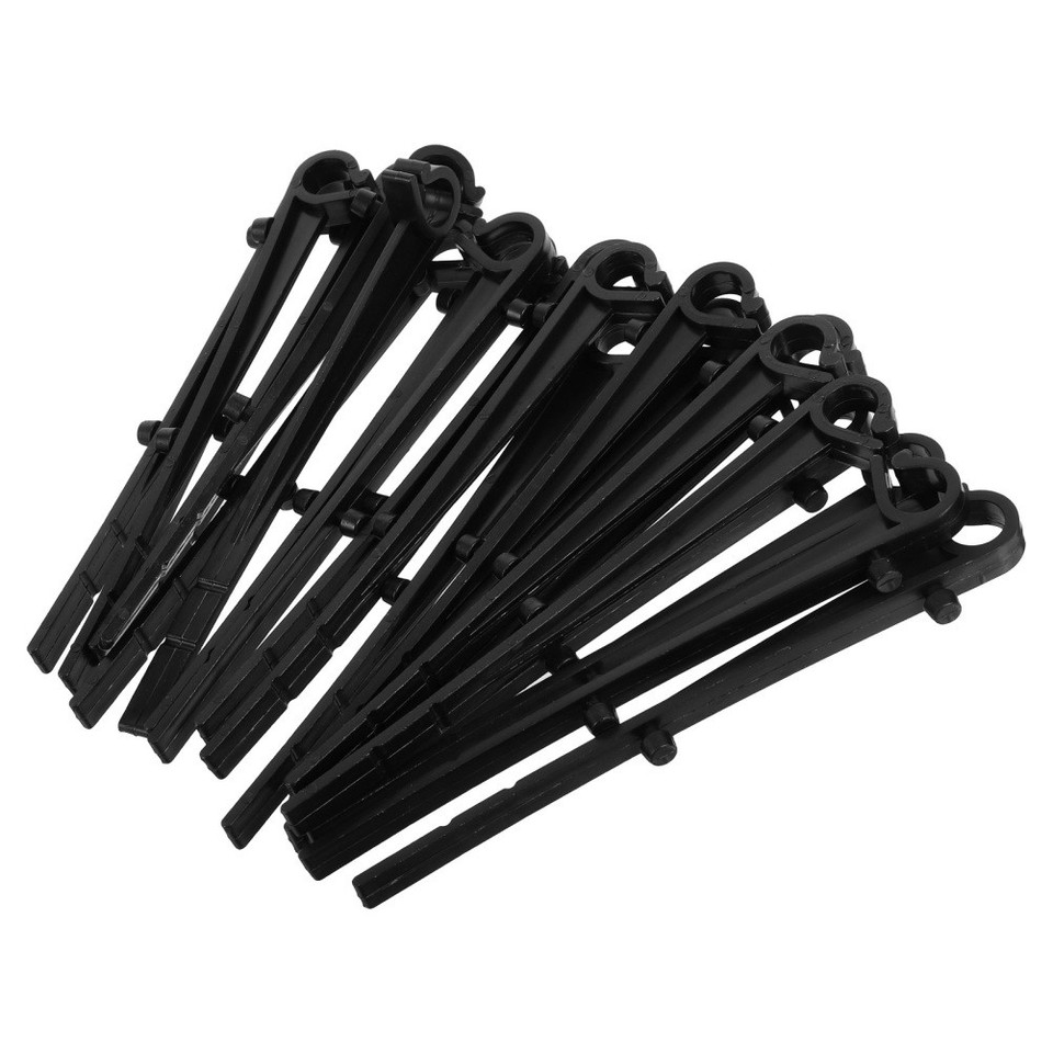 50 Pcs Gutter Attachment Clips Black Plastic Fixed Hooks for Roof ...
