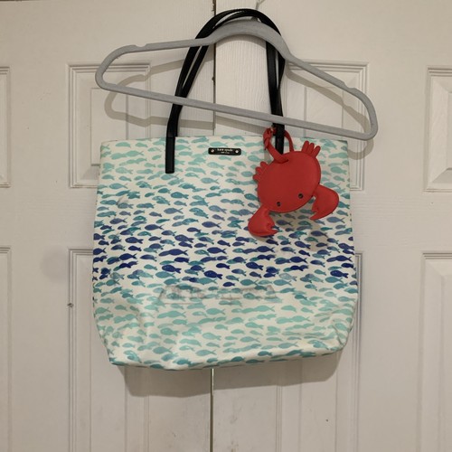 Kate Spade Tote Make A Splash Plenty Of Fish Bon Shopper Shoulder Bag ...