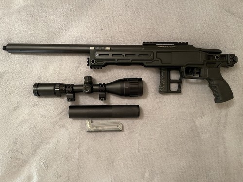 Novritsch ssg10 a3 airsoft sniper rifle WITH SCOPE & Accessories | eBay