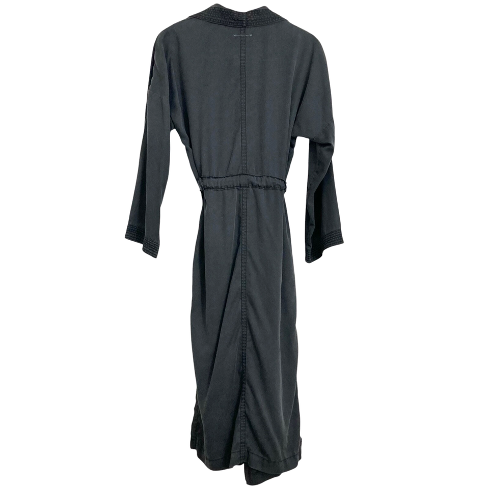 ANTHROPOLOGIE Hei Hei Womens Trench Coat Size S Trapunto Midi Belted ...