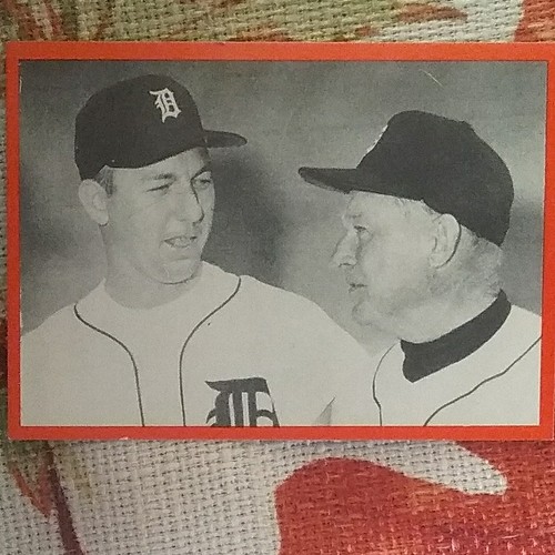 Homeplate Sports Cards Al Kaline Charlie Dressen Detroit Tigers 1965 ...