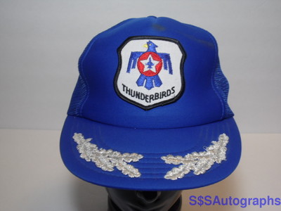 Vtg 1980s UNITED STATES AIR FORCE THUNDERBIRDS LOGO Snapback Hat Cap ...