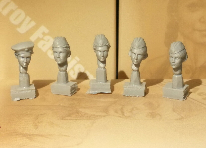 Lerchik 1/35 Soviet Red PKKA Female Heads 1941-1945 (5pcs) | eBay