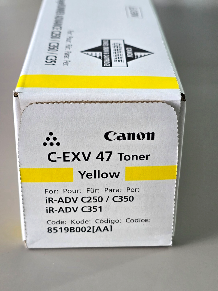 Genuine Canon C-EXV 47 Yellow Toner Cartridge For Printers ...