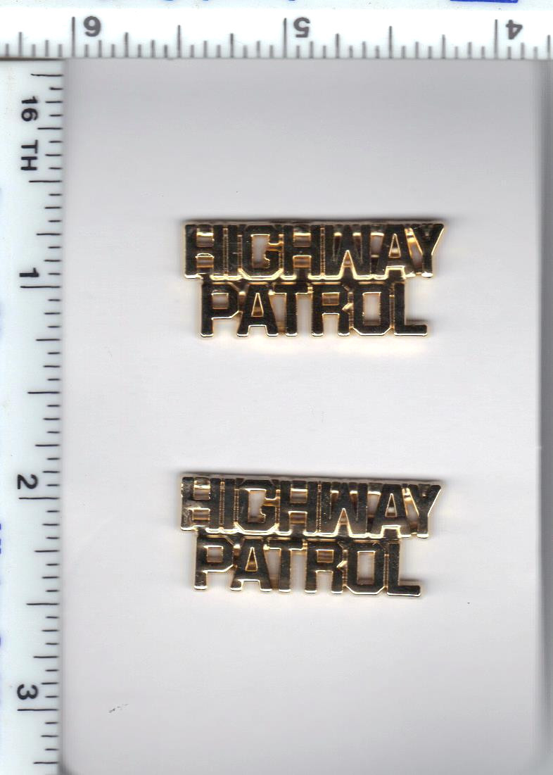 Generic Highway Patrol Collar Brass - Gold Color | eBay