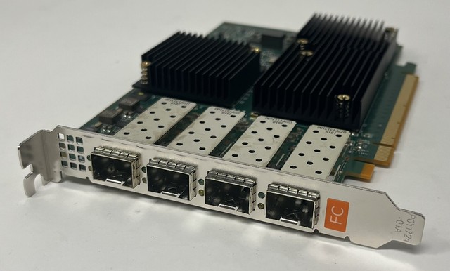 Emulex LPe31004-M6-SIO 16Gbp/s Quad-Port Fibre Channel Host Bus Adapter ...