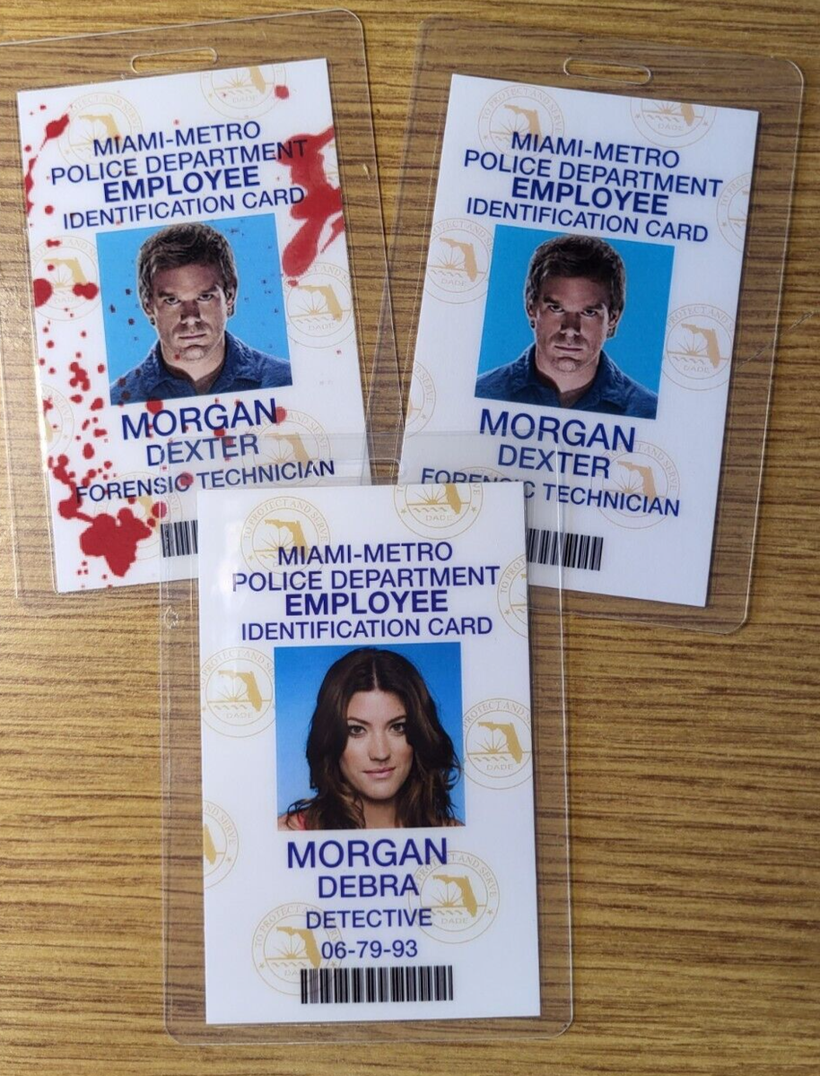 Deb From Dexter Morgan Id Card Dexter ID Badge Forensics Examiner
