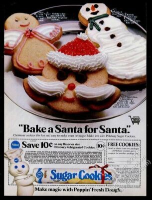 1980 Poppin Fresh Pillsbury Doughboy Christmas cookies photo vintage ...