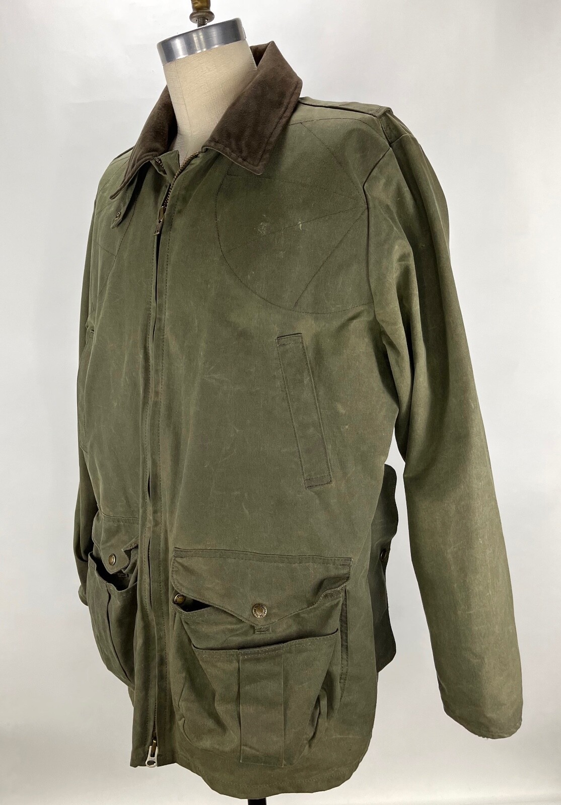 VINTAGE FILSON FIELD WAXED COTTON JACKET COAT MENS XL… - Gem