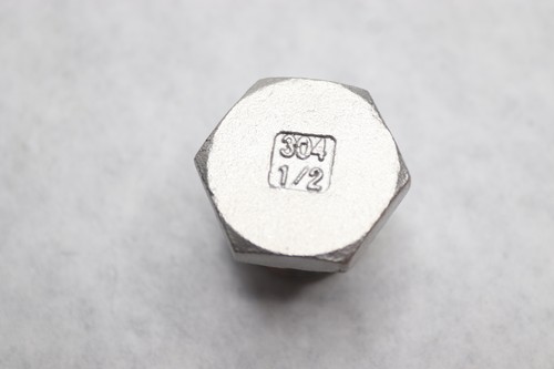 Hex Head Plug Forged Pipe Fitting 304 Stainless Steel 150lb. 1/2" MNPT ...