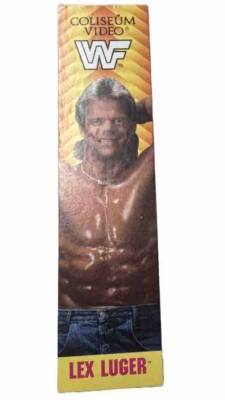 WWF Wrestling Vintage Coliseum Video Exclusive Lex Luger Bookmark ...
