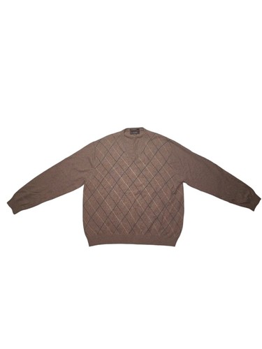 Men's Tasso Elba Brown Sweater XXL 100% Fine Cashmere | eBay