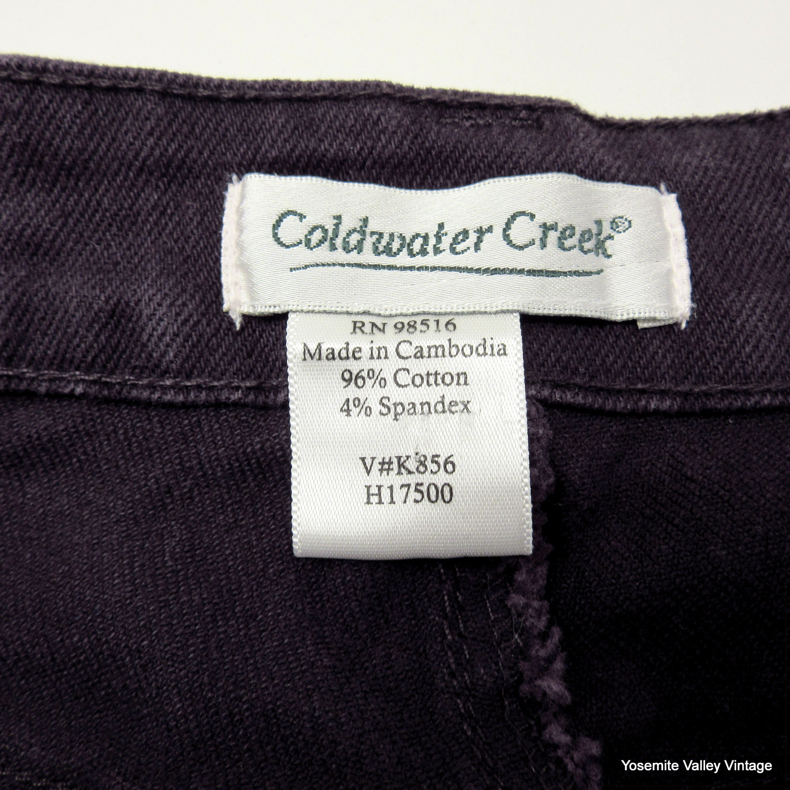 Coldwater Creek Womens 26 Wine Purple Grape Jeans RN 98516 26 X 30 | eBay