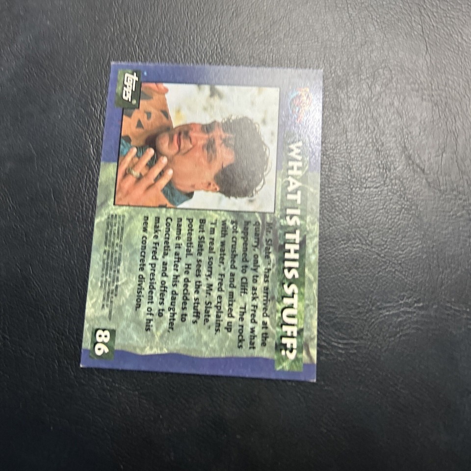 JB4a The Flintstones Movie 1994 Topps #86 Mr. Slate Dan Florek Fred | eBay