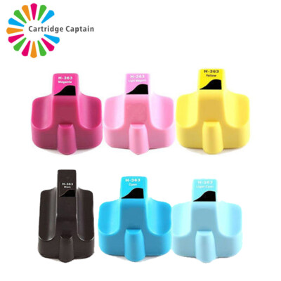 6 INK Compatible with HP 363 PHOTOSMART C5180 C6180 C7180 C7280 C8180 ...