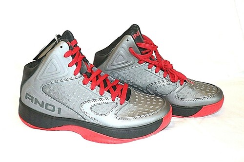 NEW AND1 Men's Athletic Shoe "AND1-Stats" Grey/Red/Black **Choose Your ...