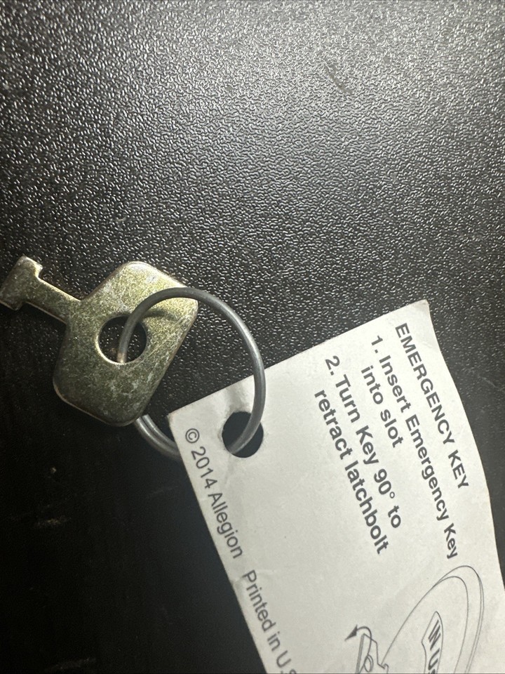 Schlage Allegion Emergency Key Latchbolt P515-768 Commercial Door Lock ...