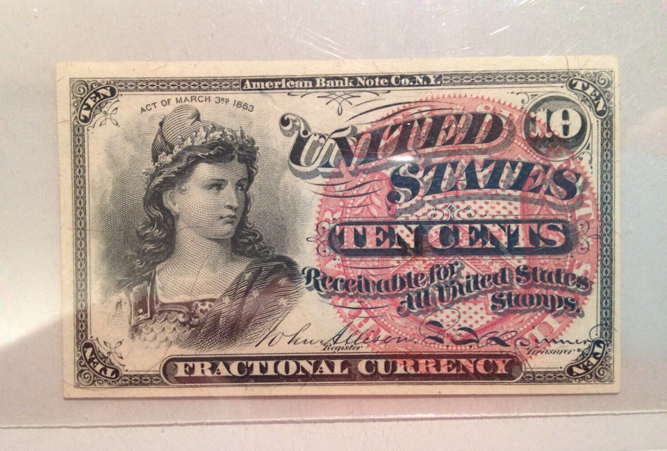 Fr1259 10 cent US Fractional Currency PMG 65 GEM UNC EPQ | eBay