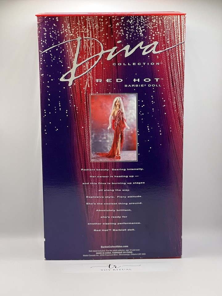 Barbie Diva Collection Red Hot Diva Collector Edition 2002 Mattel 56707 ...