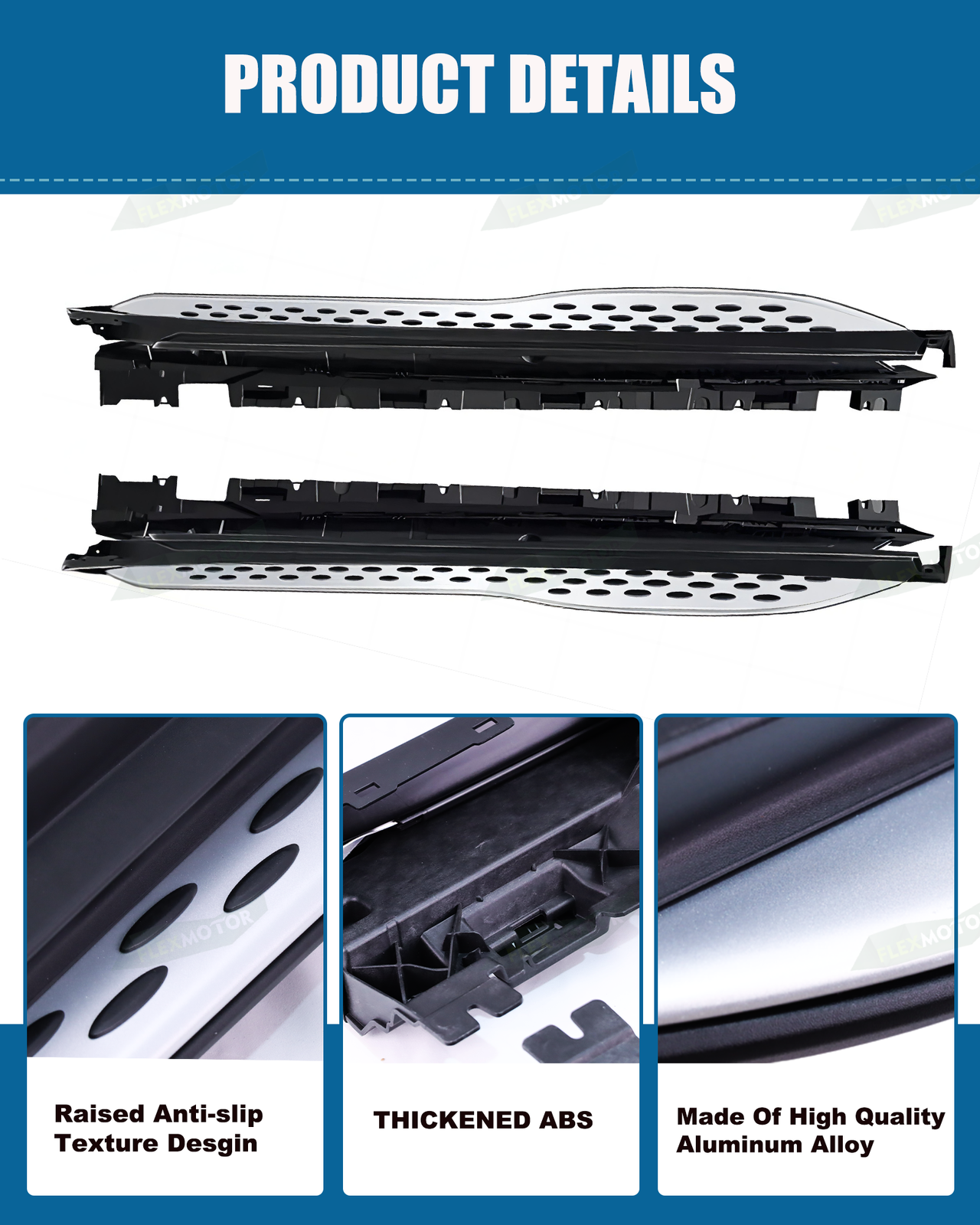 Running Boards Fit for 2023-2025 Mercedes Benz GLC 300, 600 LBS Load ...