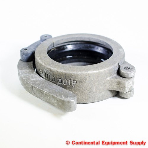 3" Fluid Quip Grooved Pipe Coupling Clamp With Gasket, Aluminum Quick ...