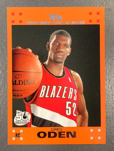 GREG ODEN 2007-08 TOPPS 50TH ANNIVERSARY ORANGE ROOKIE | eBay