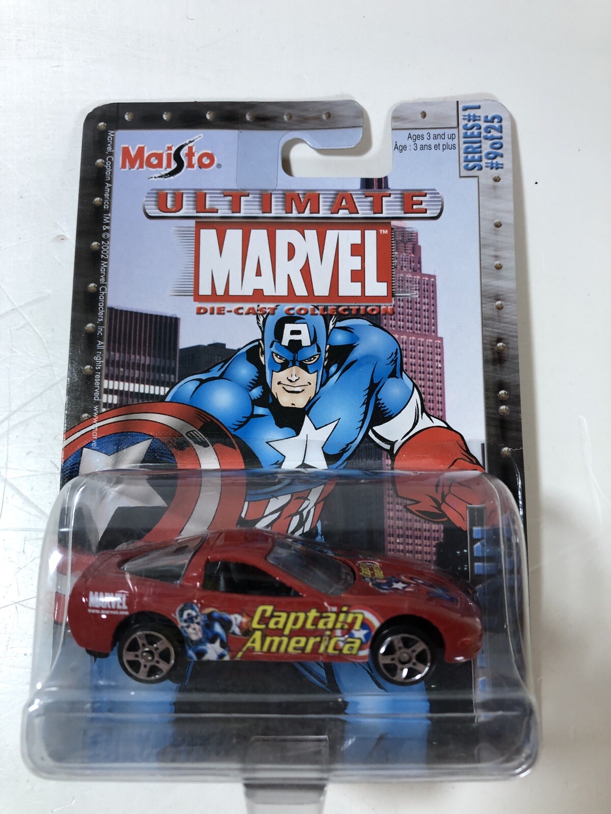 Maisto Ultimate Marvel Captain America Chevrolet Corvette Series 1, 9 ...