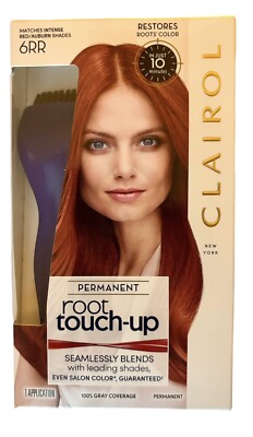Clairol Nice'N Easy Root Touch-Up Permanent Color 6RR Matches Intense ...