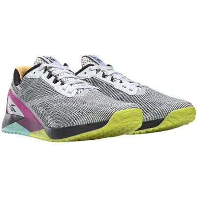 Reebok Men's Nano X1 Grit Sneaker H02864 White/Core Black/Pursuit Pink ...