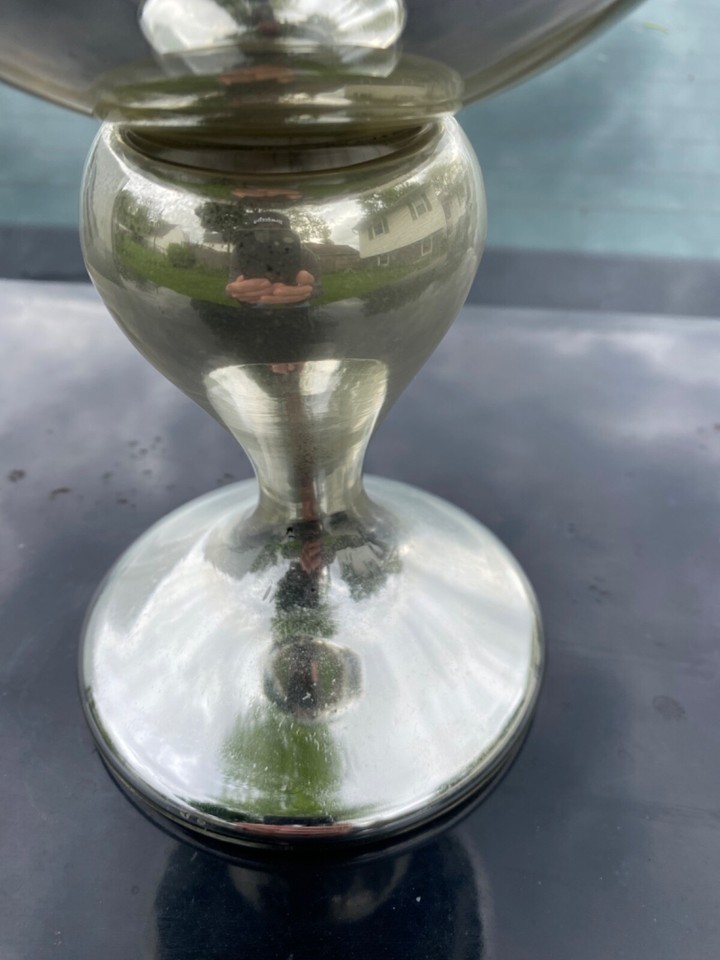 19th C. Mercury Glass Butler Ball / Gazing Ball, Rare. 10" | eBay