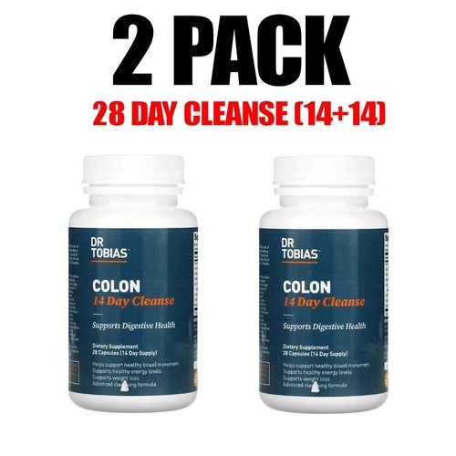 2x Colon 14 Day Cleanse, Advanced Gut Cleanse Detox for Women & Men, 28 ...