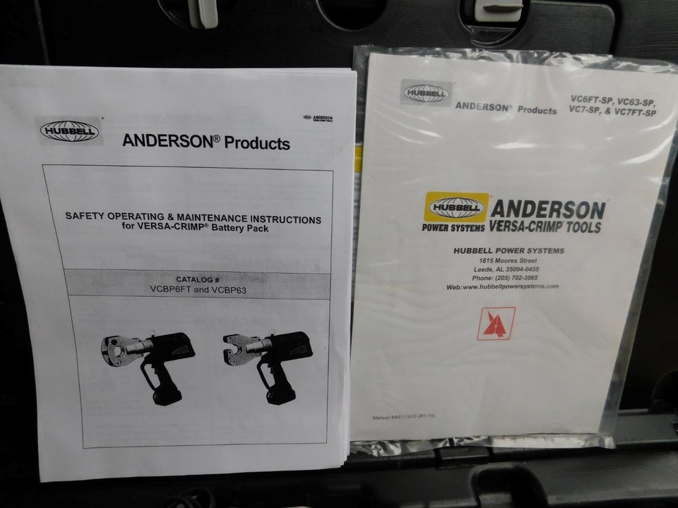 HUBBELL ANDERSON VERSA CRIMP VCBP6FT DIELESS QUAD POINT CRIMPER ...