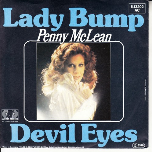 PENNY McLEAN Lady Bump & Devil Eyes PICTURE SLEEVE 7" 45 rpm vinyl ...