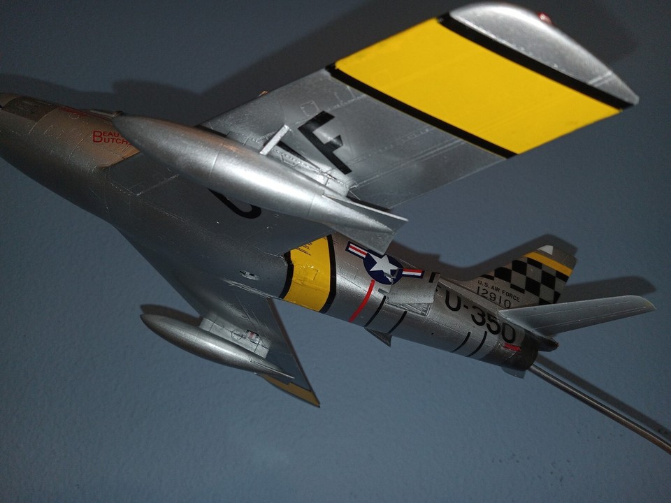 US Air Force North American F-86-f30 Sabre plastic scale model, built ...