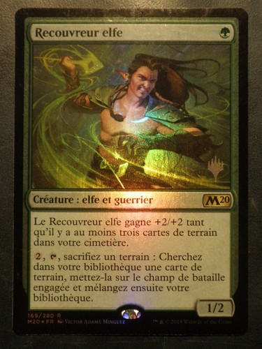 mtg magic 2020 m20 elvish reclaimer FOIL promo FRENCH vf fr recouvreur ...