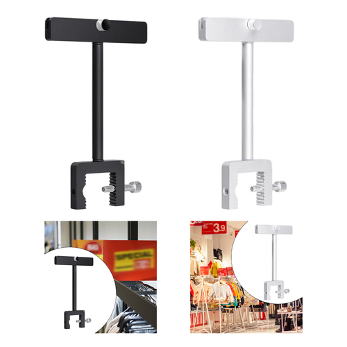 Sign Holder Clamp Rotatable for Signage Clothing Rack Hangrails and ...
